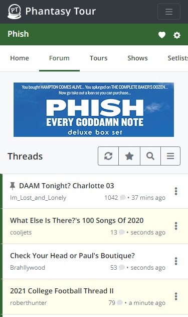 New Message Board Layout and Design