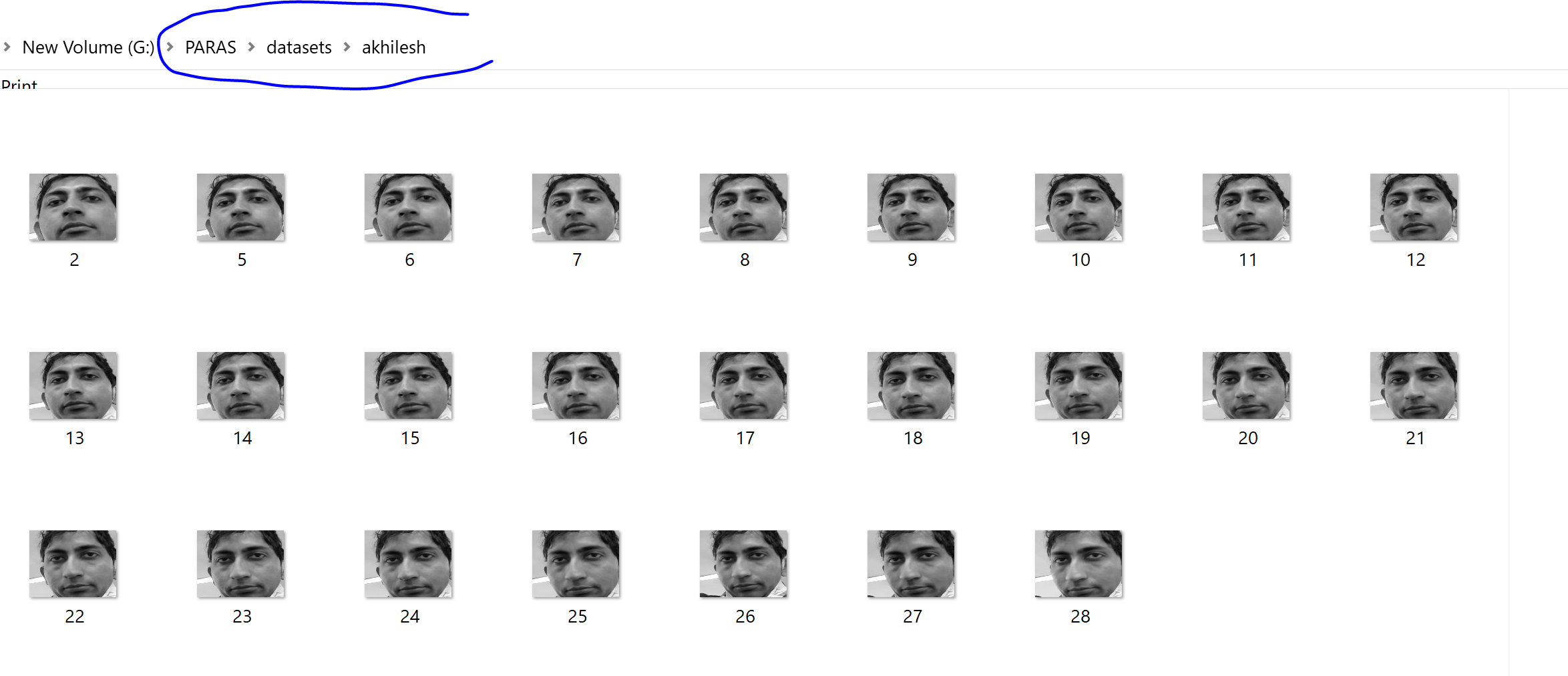 Face Detection using Python and OpenCV with webcam