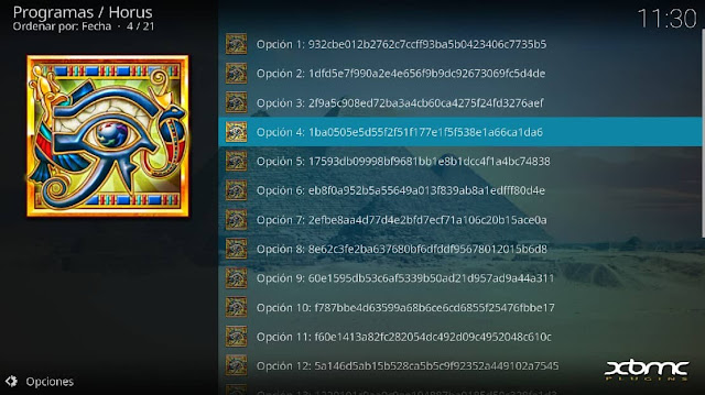 HORUS - Reproductor Acestream - PLUGINSXBMC