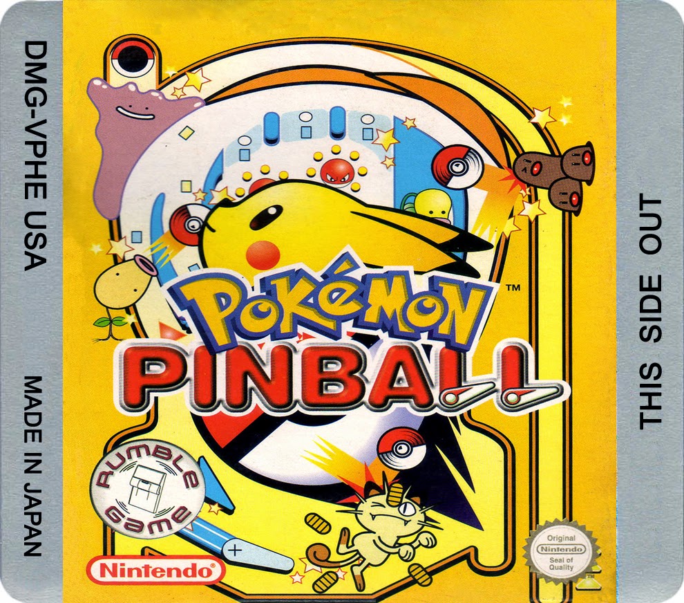 Solo una partida mas: Pokemon pinball Game boy color cassette cover and ...