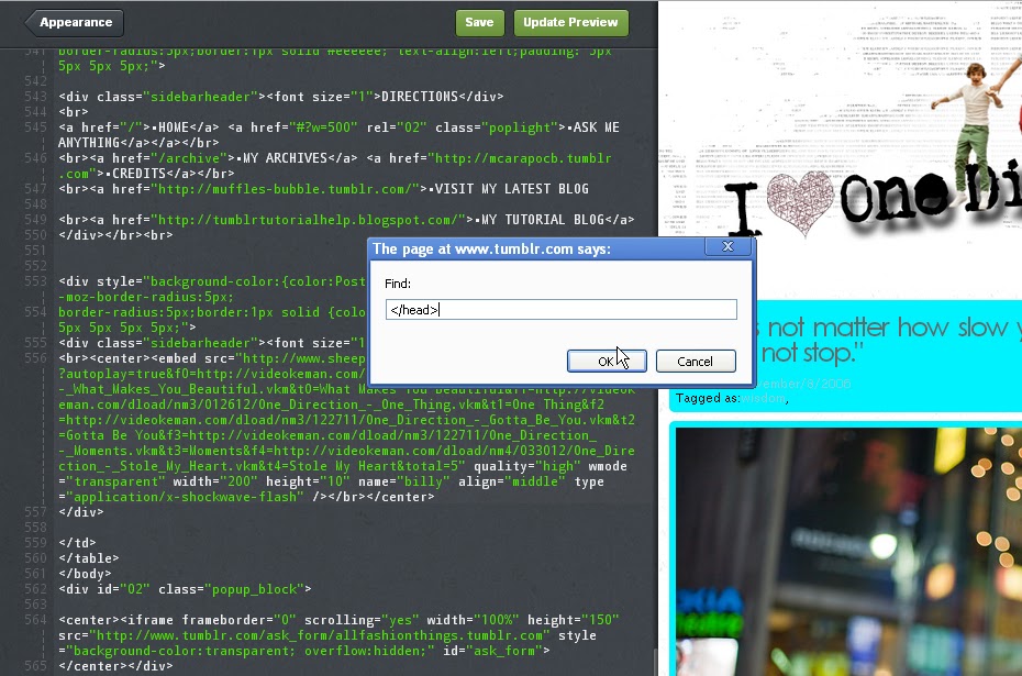 Tumblr Tutorial: How To Edit Your Cursor And Scrollbar --cursor and ...