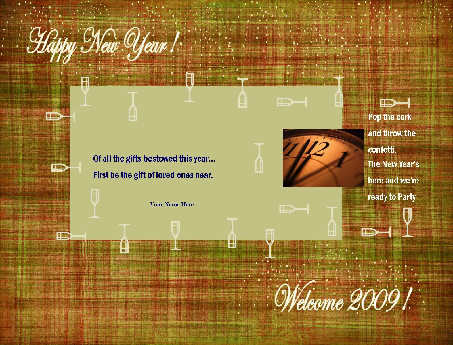 Custom Calendars & Greeting Cards: Custom New Year Cards