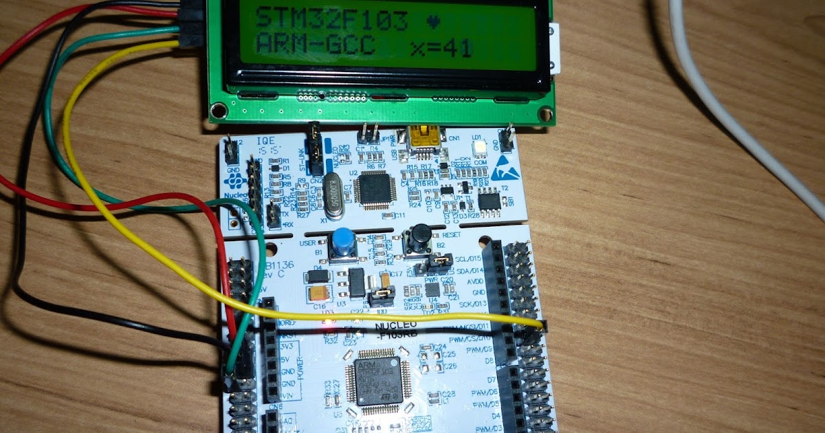 Aviator Ahmet: ARM STM32F10x GCC: Connect a LCD backpack