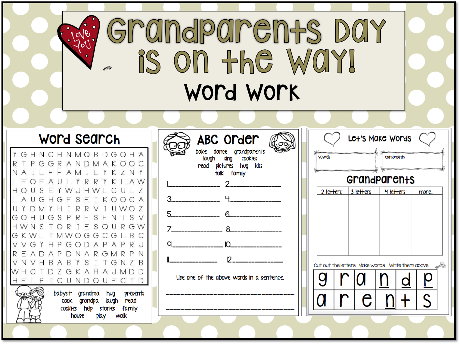 1st Grade Hip Hip Hooray!: Grandparents' Day