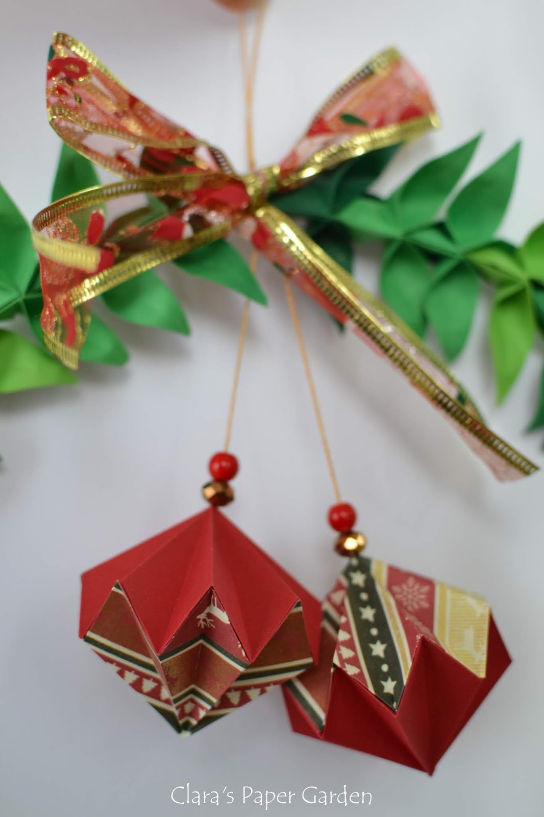 Origami Christmas Wreath II