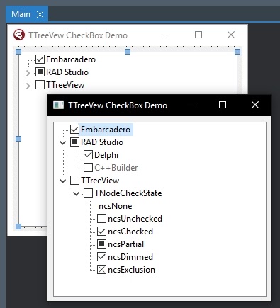 Delphi 11. Поддержка CheckBox'ов в узлах TTreeView