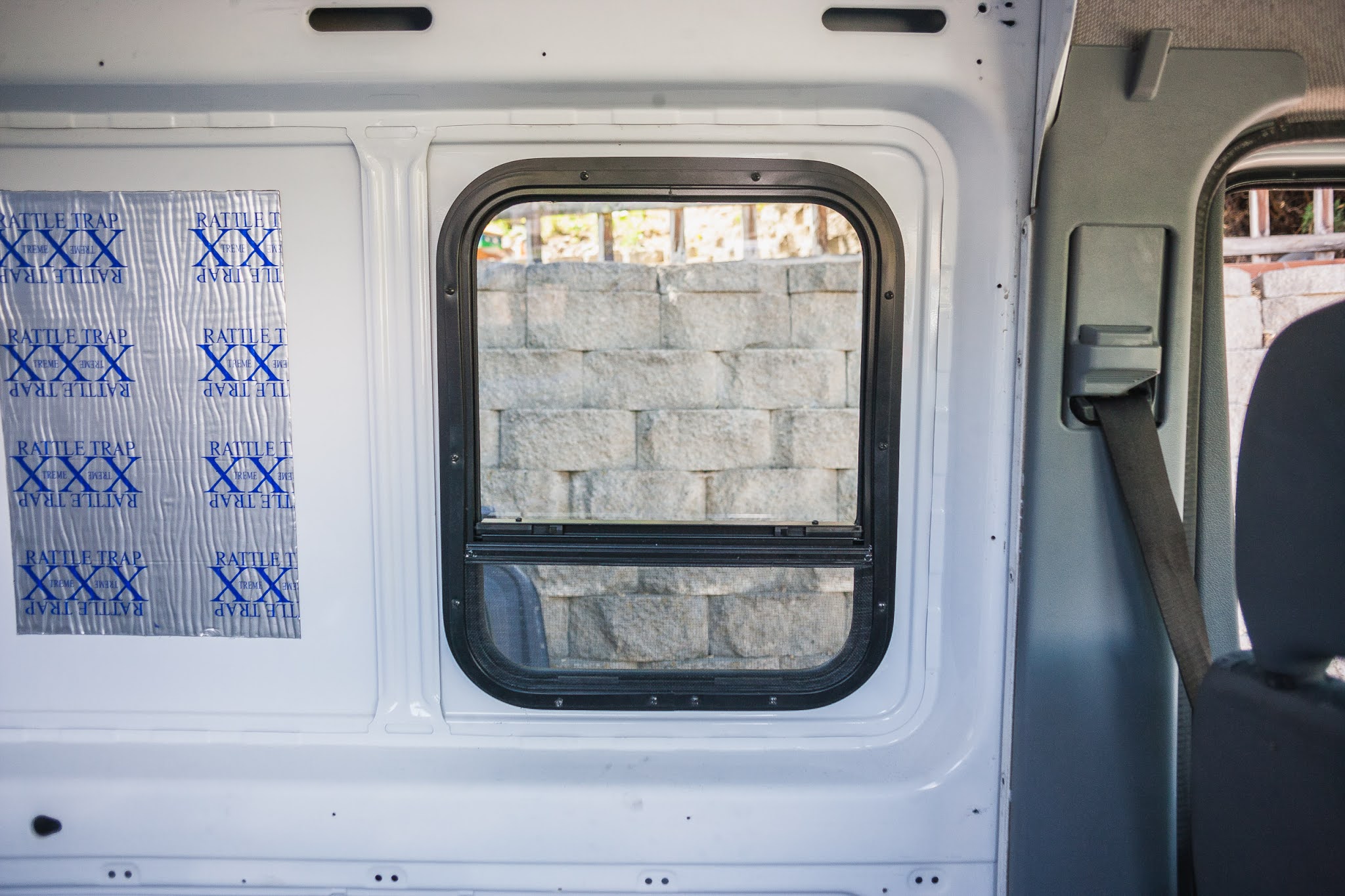 Sprinter Van: Windows and a Fan