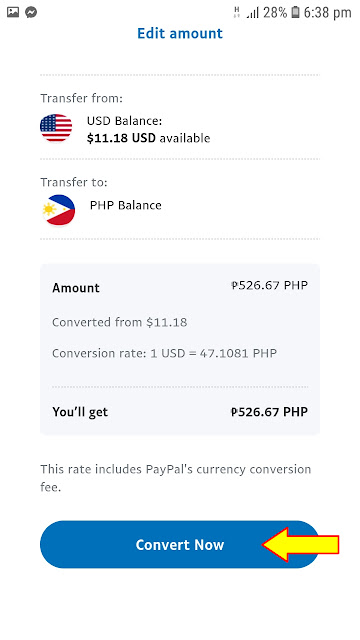 How to Convert US dollars to Philippine Peso in PayPal for GCash cash ...