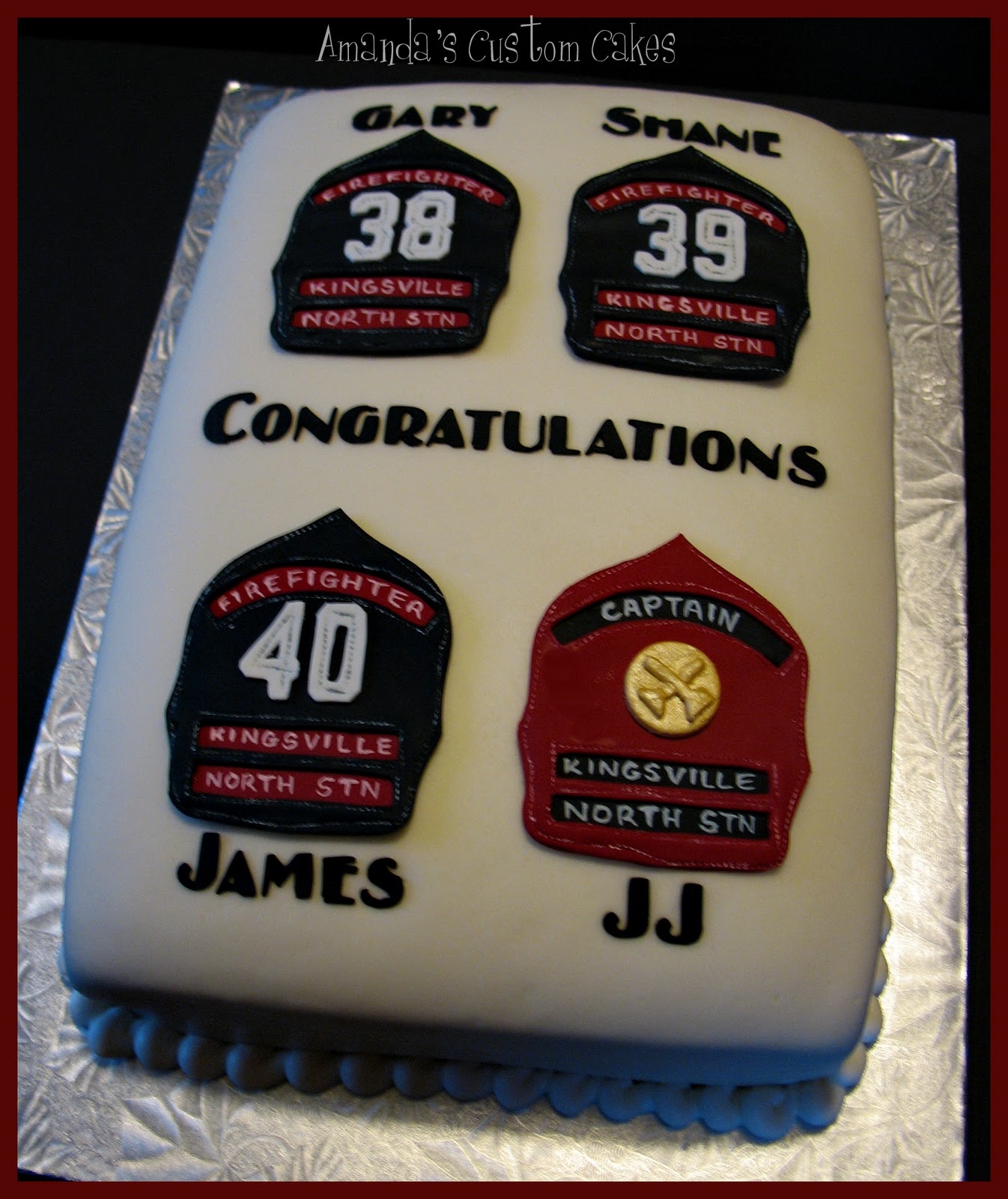 Amanda's Custom Cakes: Fire Department Cake