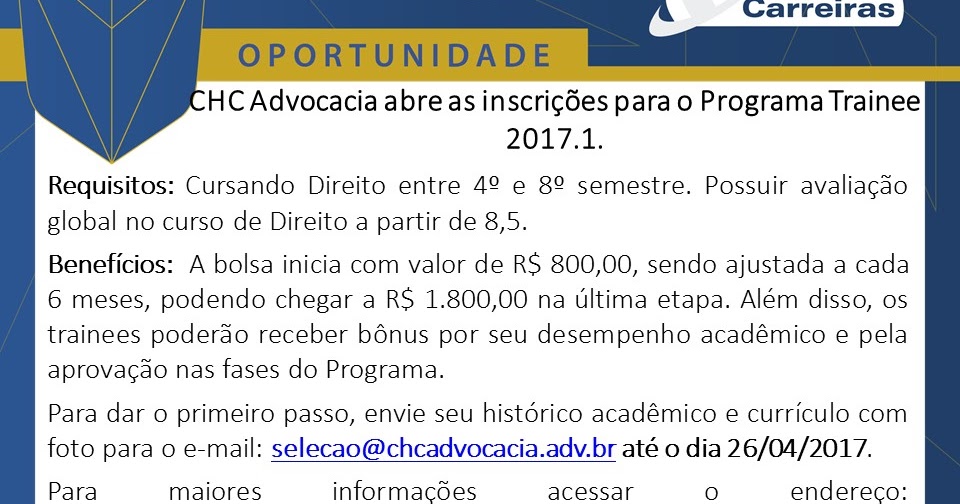 Fanor Carreiras: PROGRAMA DE TRAINEE