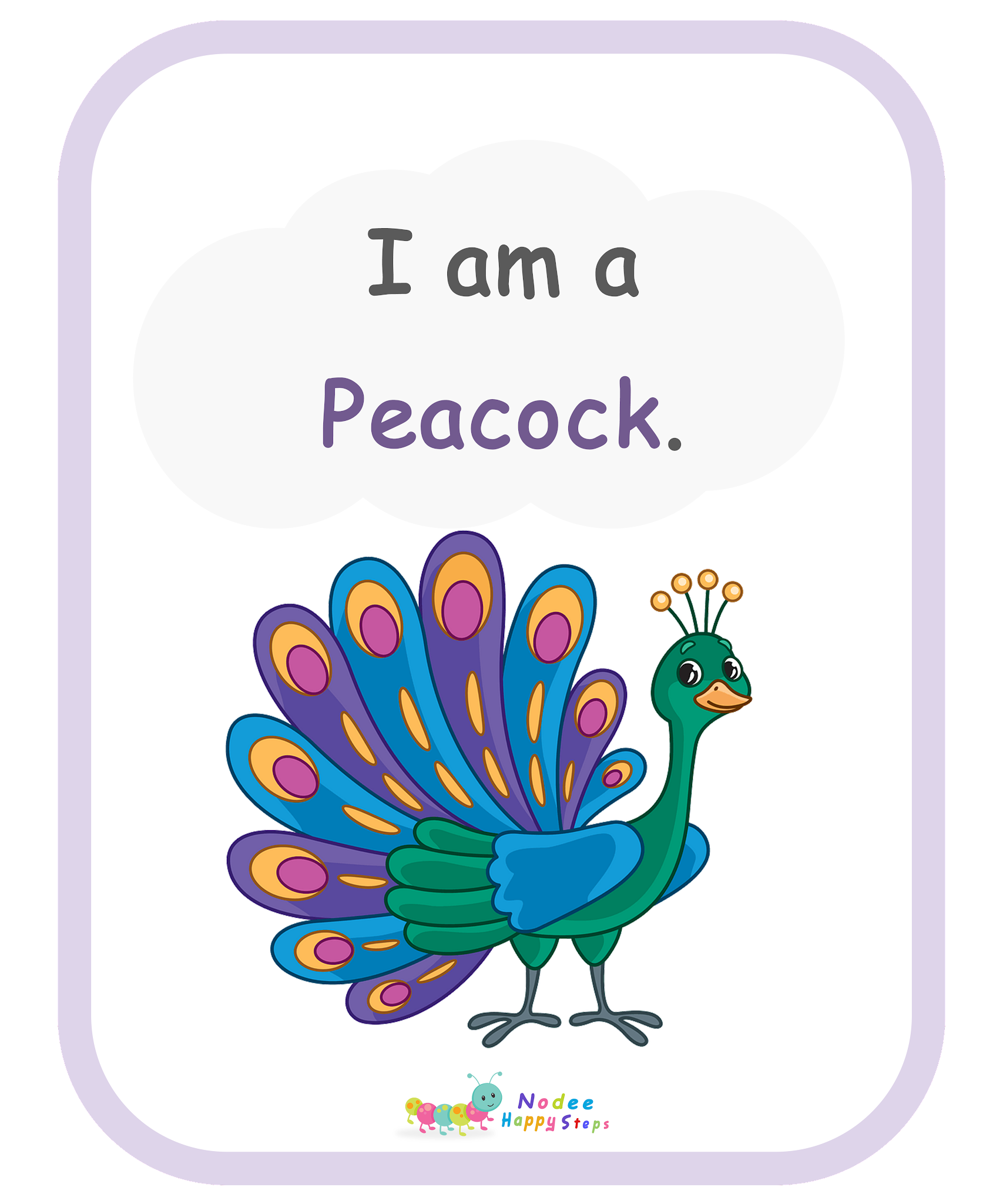 Guessing for Kids - Who am I? - I am a Peacock