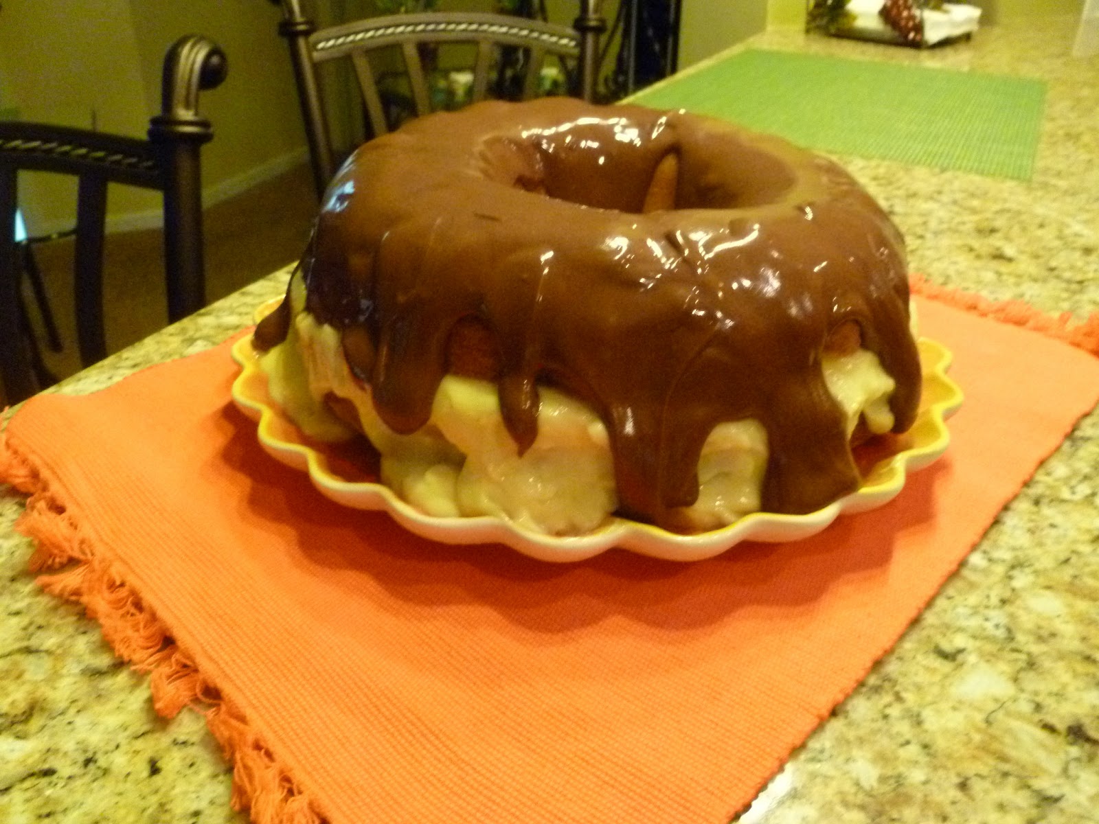 I Like to Bake and Cook Blog: Boston Cream Cake!
