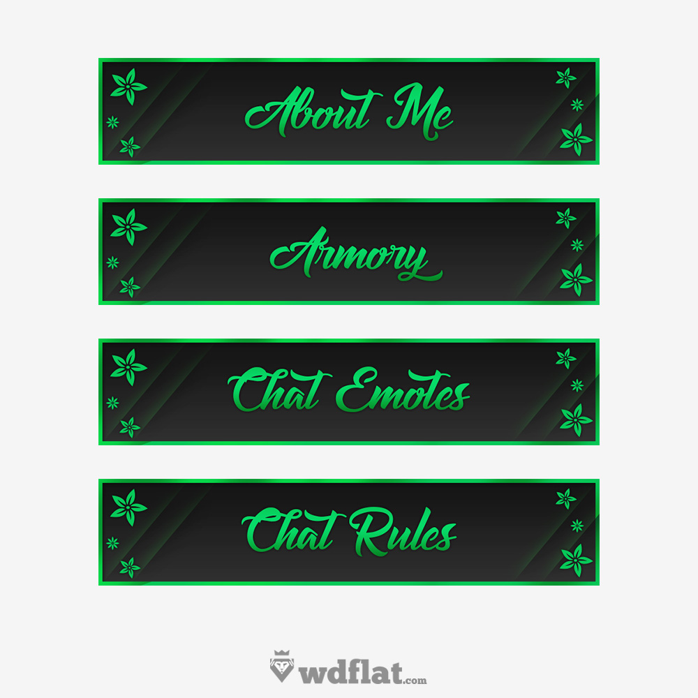 120+ FREE Twitch Panels for Streamers | Graphic Design Resources