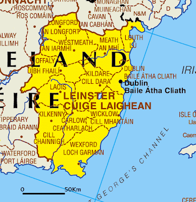 Leinster Map Regional City - Map of Ireland City Regional Political