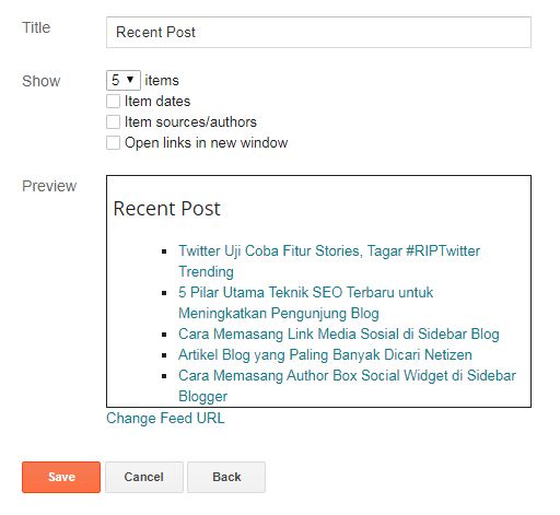 Cara Membuat Recent Post di Blogger, Termasuk Berdasarkan Label ...