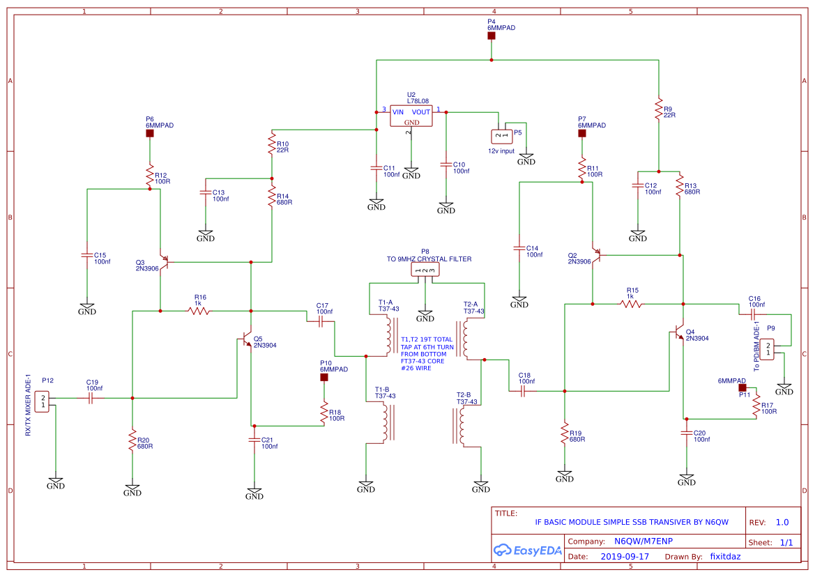 Dual vfo SSB transceiver project