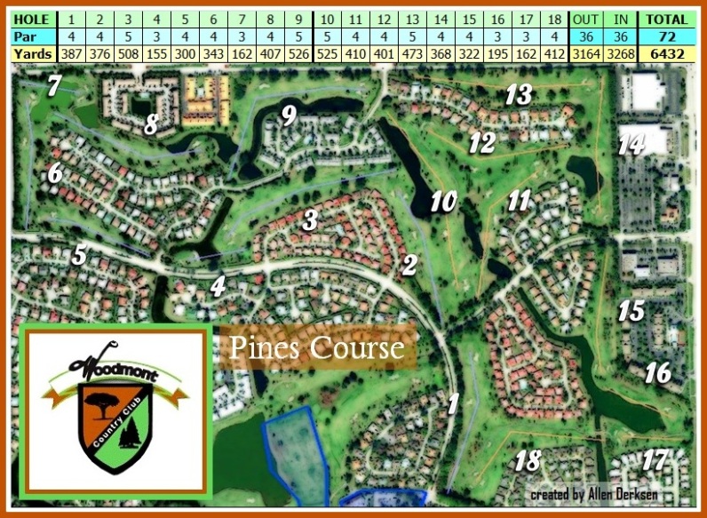 The Florida Golf Course Seeker: Woodmont Country Club - Pines Course