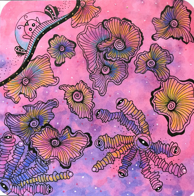 Alice Hendon: Nebula Step Out, a New Tangle to Try #hahnemühle # ...