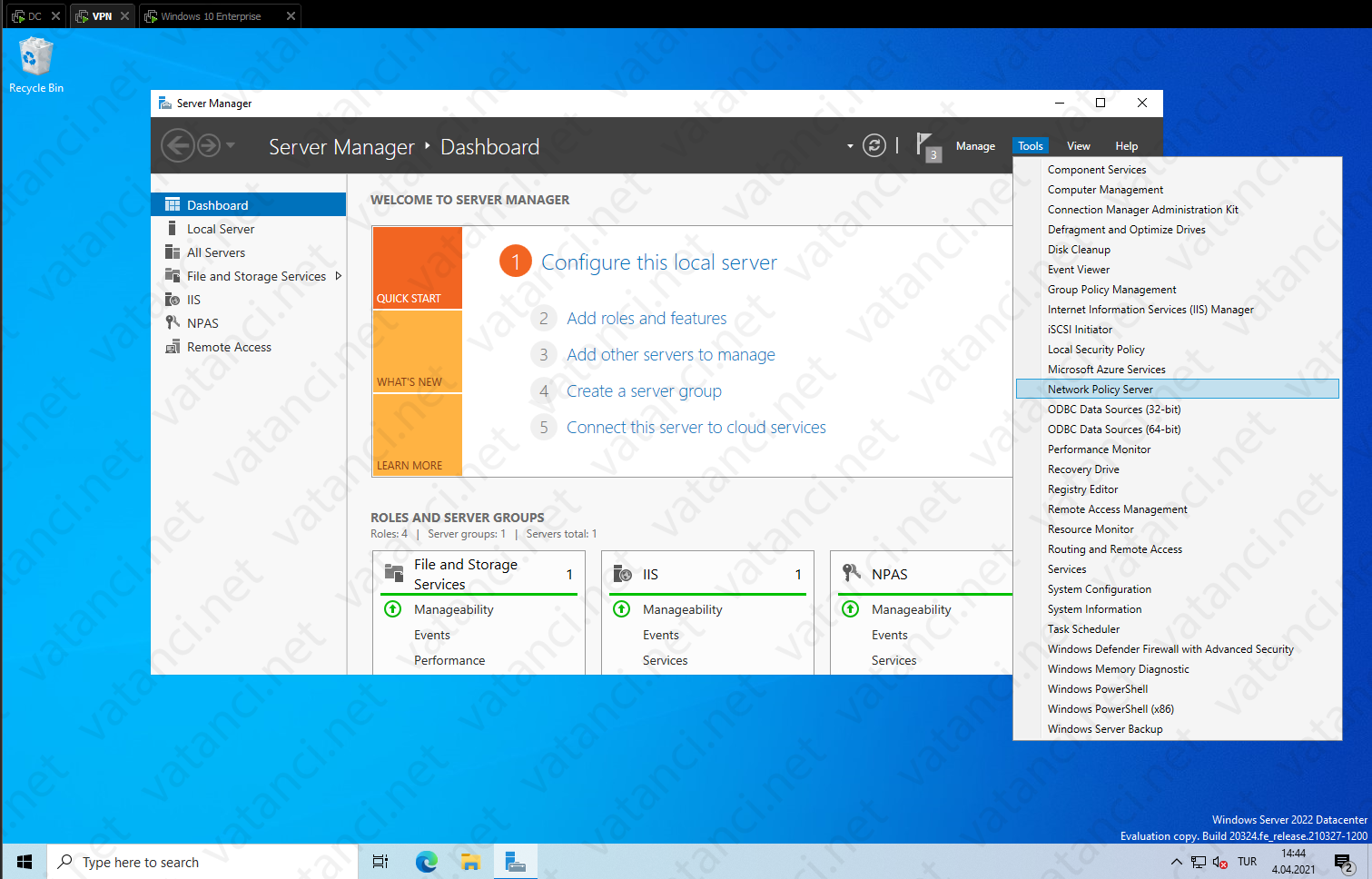 Windows Server - NPS Kurulum ve Konfigürasyonu #1