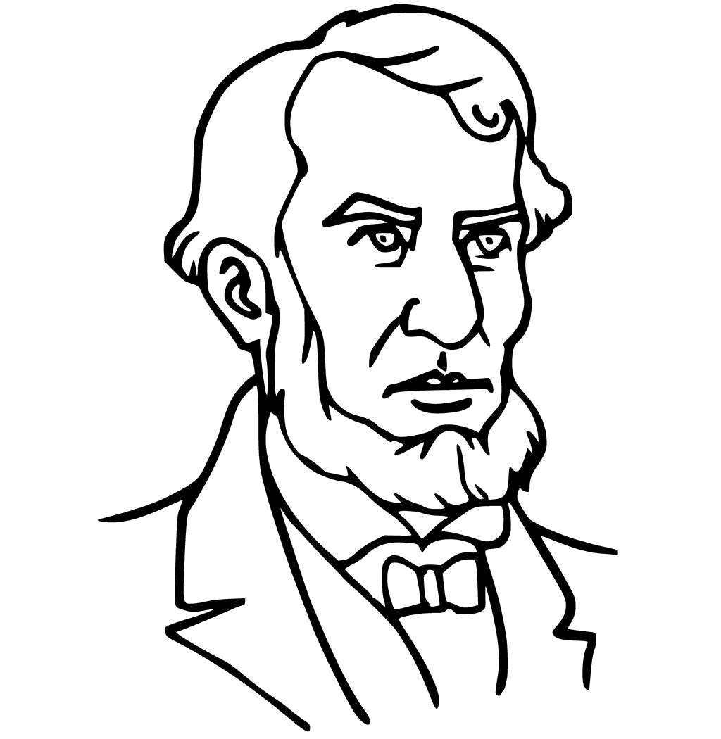 Abraham Lincoln Coloring Page ~ Coloring Pages