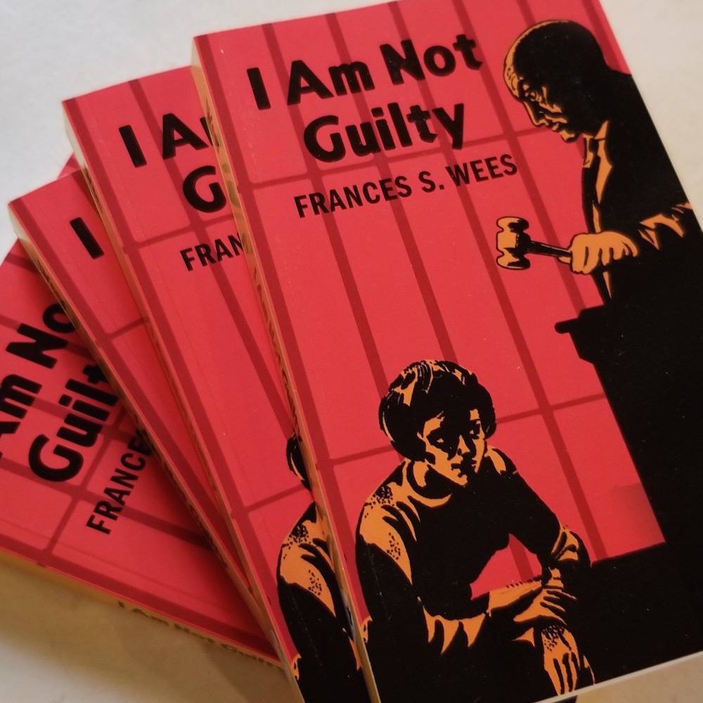 The Dusty Bookcase: M'Lord, I Am Not Guilty: Title, Cover, Confession