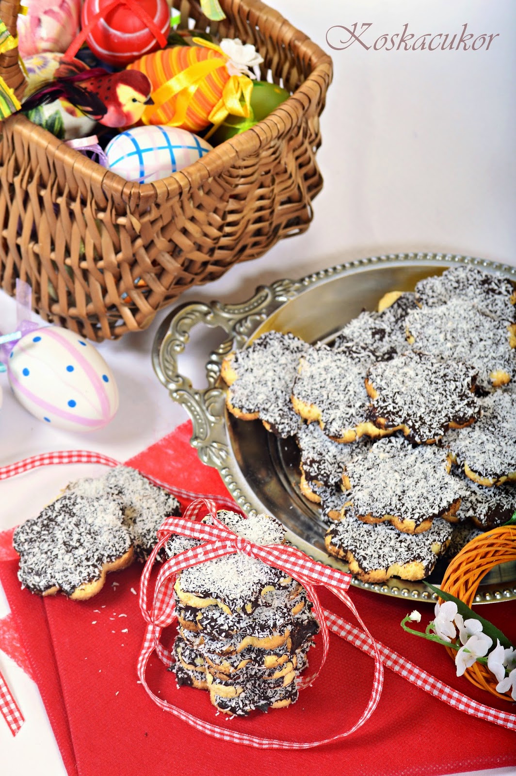 Koskacukor: Csokis-kókuszos linzer