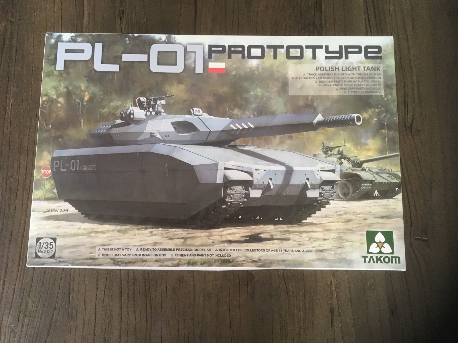 Yet another plastic modeller: PL-01 Polish concept tank