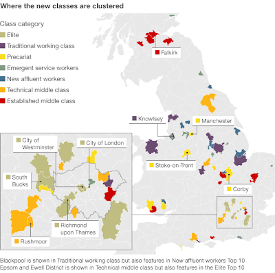 Online Maps: Social Classes in UK