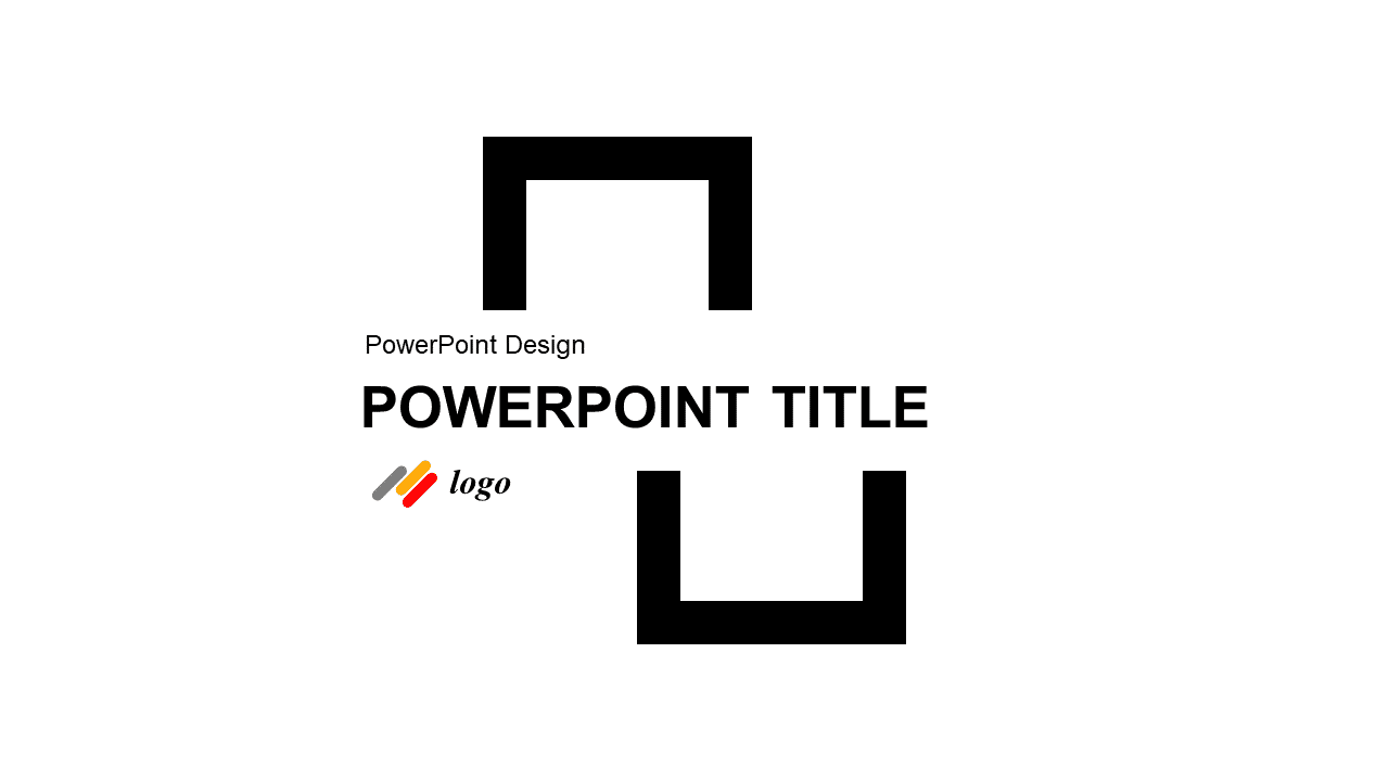 Monochrome Minimal Square PowerPoint Templates - PowerPoint Free
