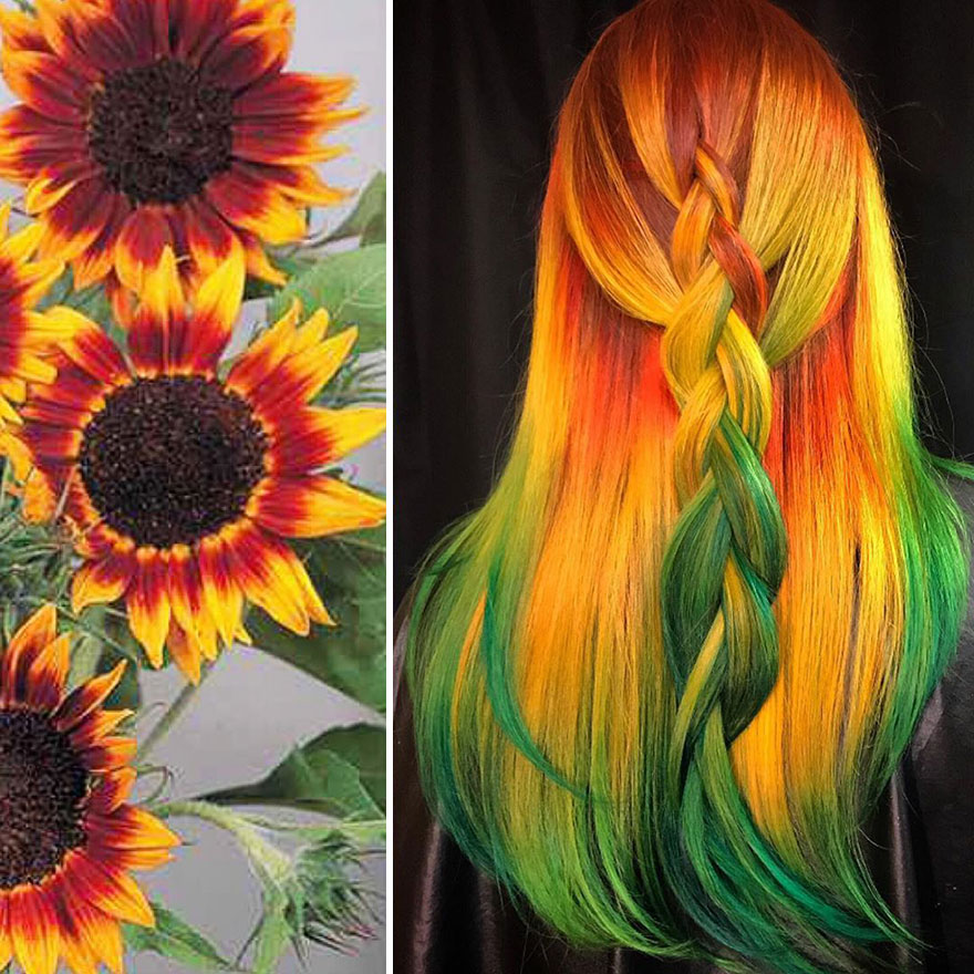 Hairstylist Is Inspired By Nature To Create Colored Hair