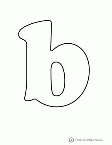 Bubble Letters Lowercase B - Birthday Letter