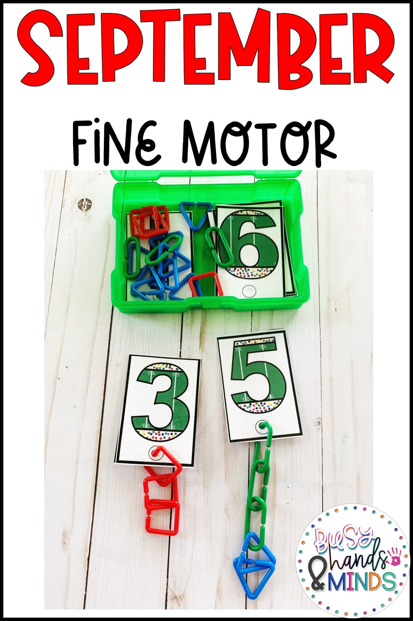 September Fine Motor Task Boxes for Preschool | Busy Hands and Minds