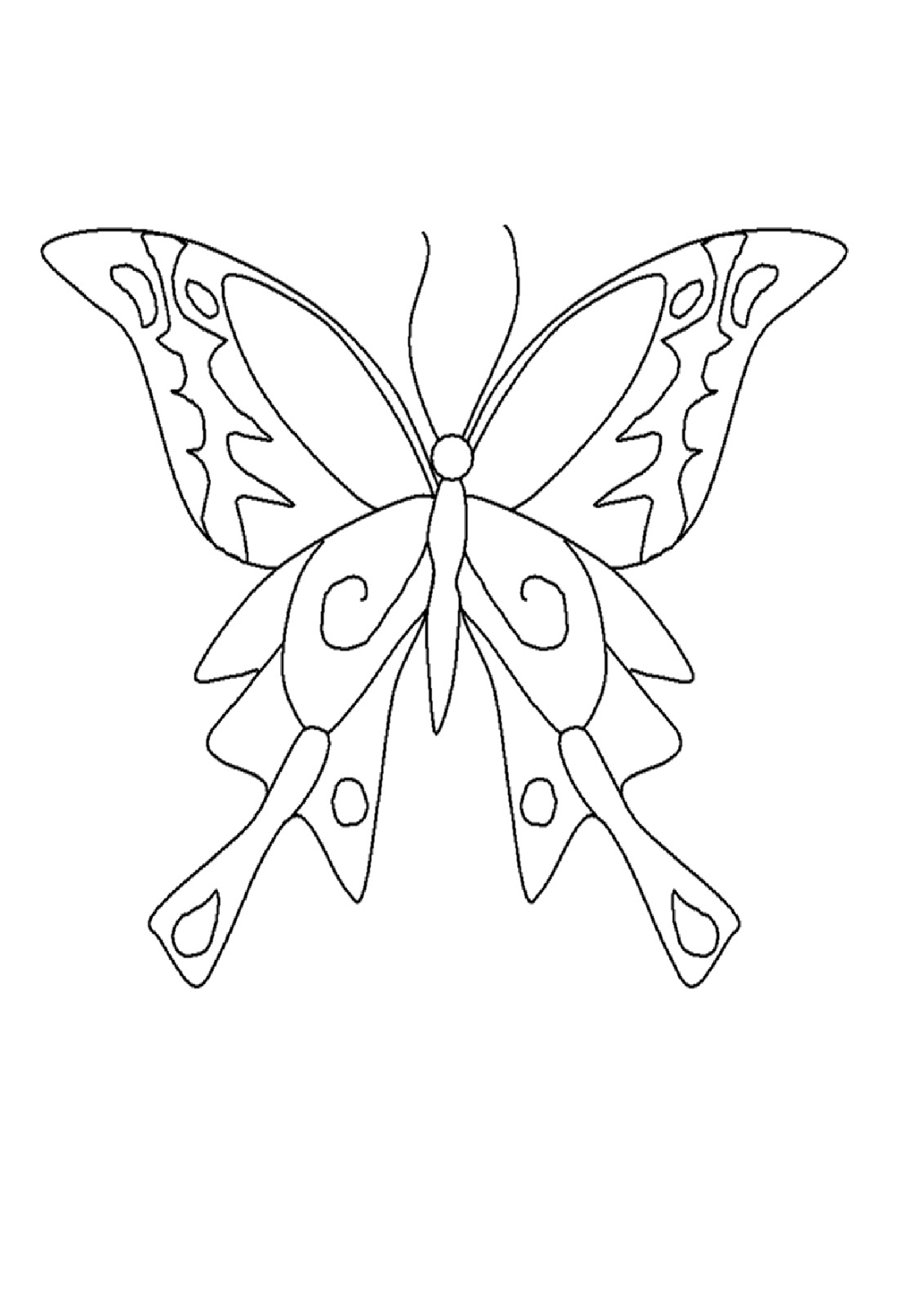 MODELE de FLUTURASI de colorat :: Fise de lucru - gradinita si scoala