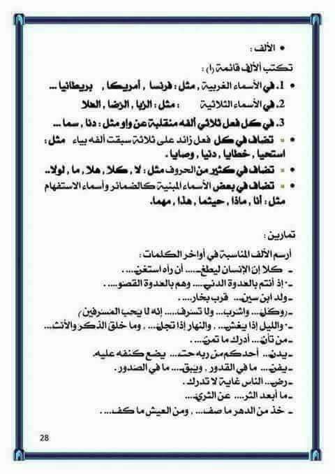 قواعد اللغة العربية والنحو والصرف بشكل مبسط شرح قواعد النحو والصرف في