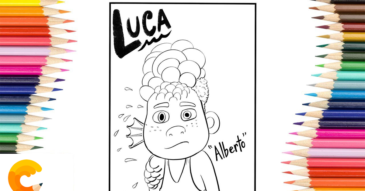 +16 Luca Movie Coloring Pages