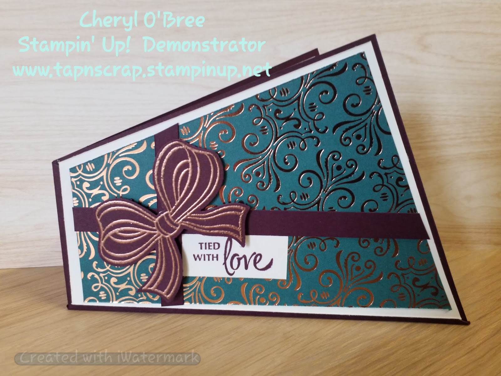 Tap N Scrap: Twist Card - Stampin' Up!