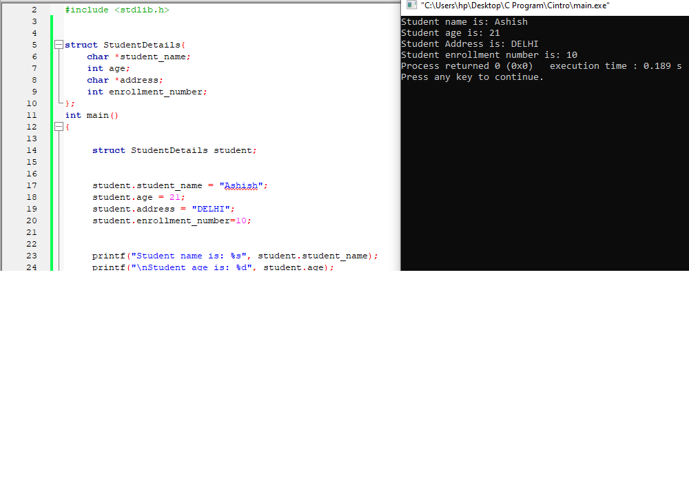 Structure In C Program #DOTC_Mdb