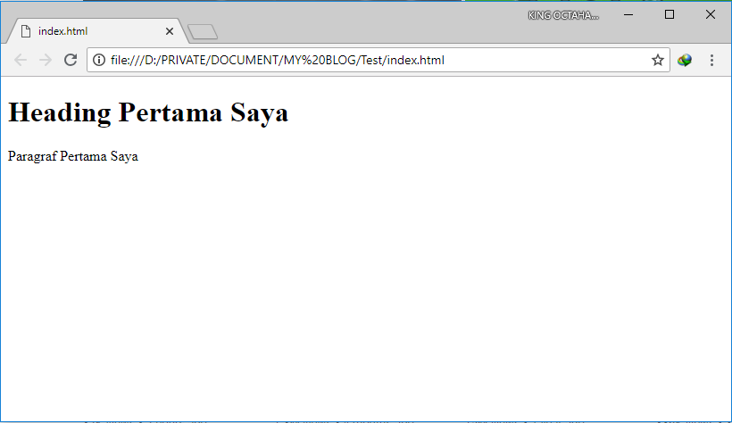 Belajar HTML Part 2 - Teks Editor di HTML - king-octahasan