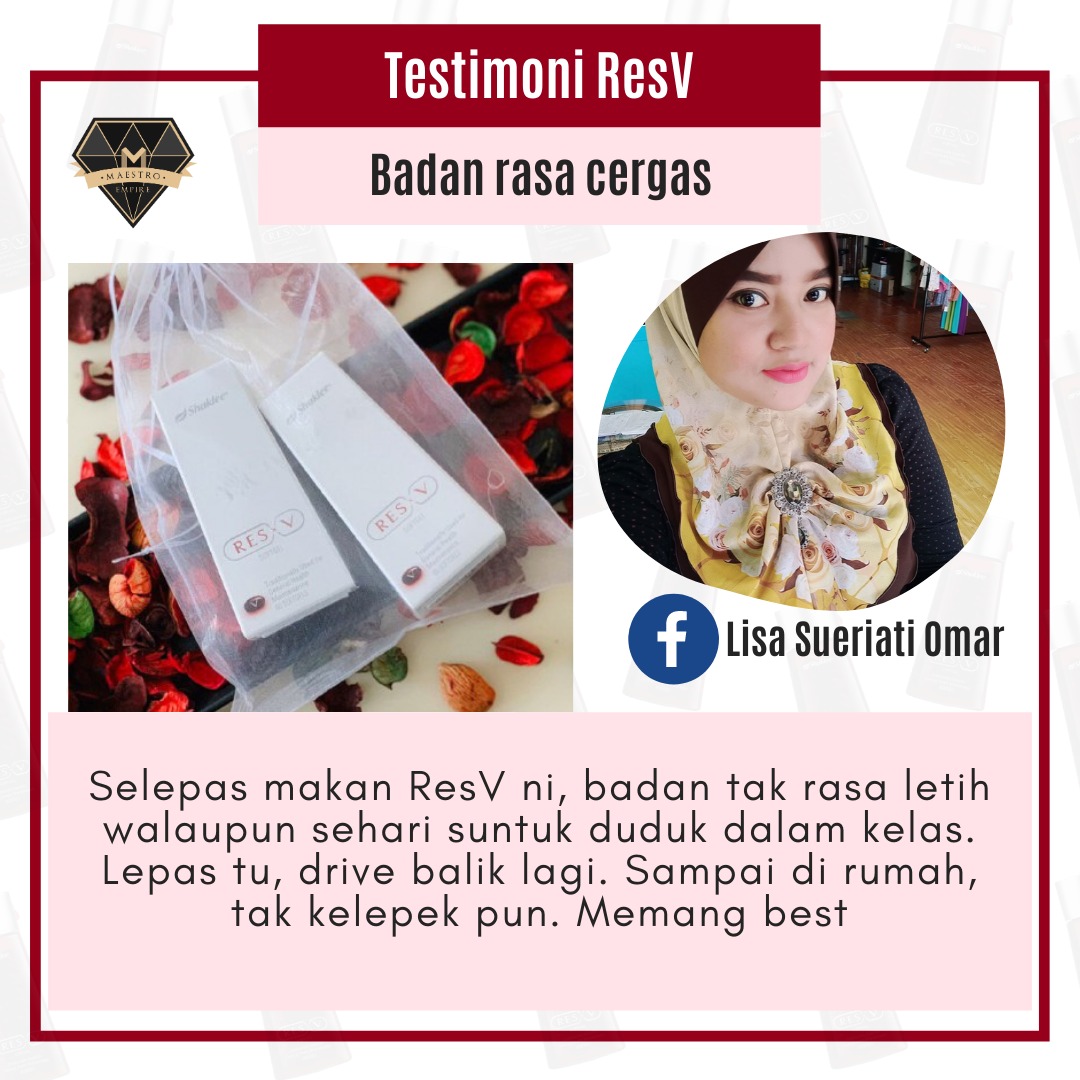 ResV Shaklee : Manfaat, Keistimewaan & Testimoni
