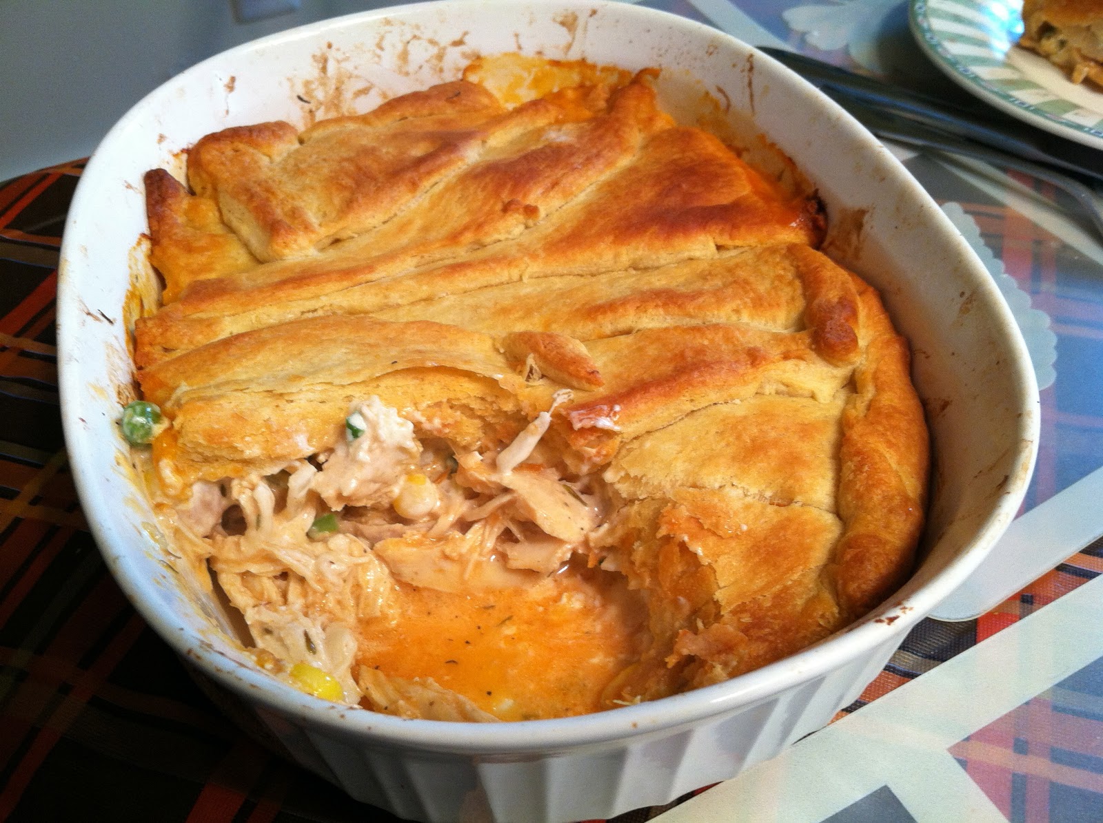 Simple Supper Recipe: Buffalo Chicken Pot Pie | Confessions of a Stay ...
