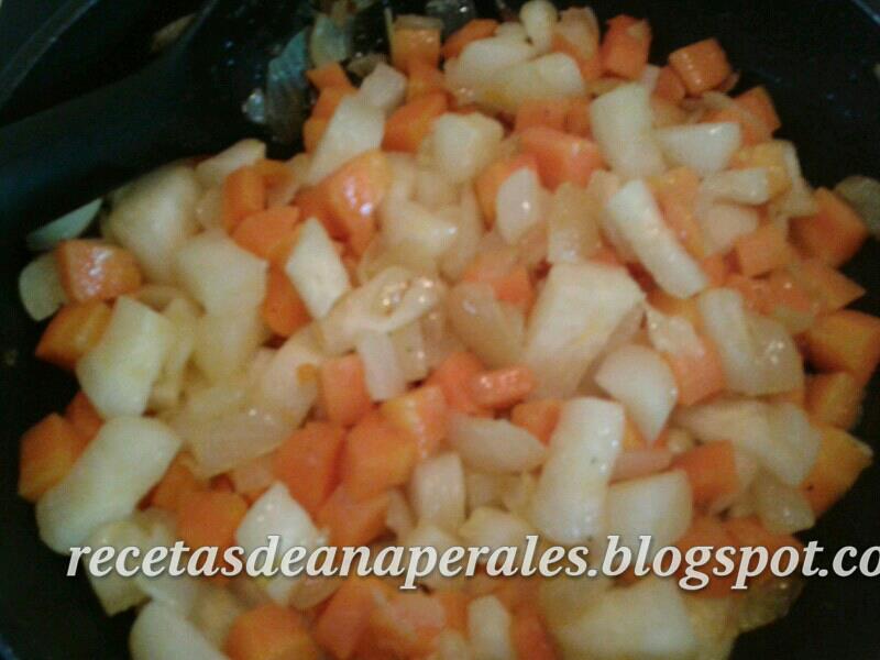 Las recetas de Ana: Sartén de cebolla, nabo y zanahoria