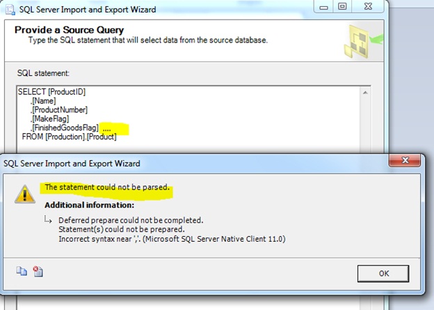 Microsoft Business Intelligence: Importing SQL server table data to the ...