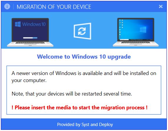 Run MECM Upgrade In Place with a standlone media on a computer with no ...
