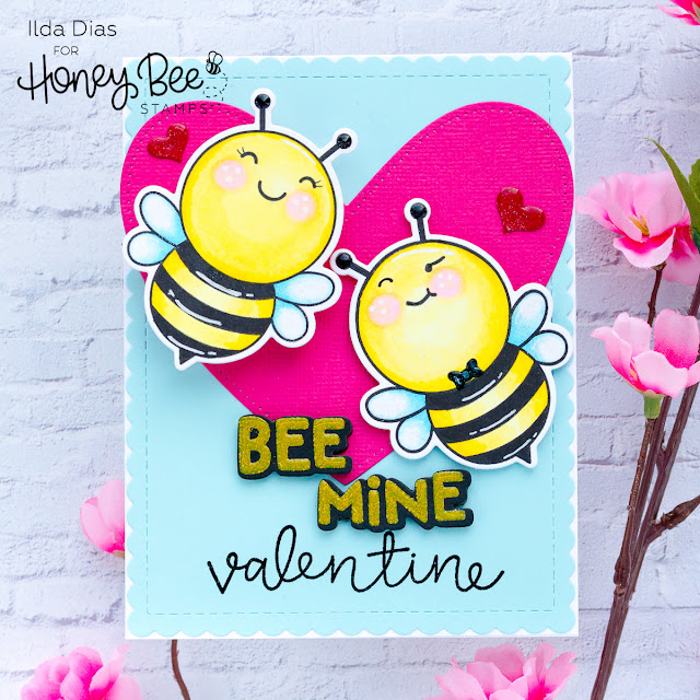 I Love Doing All Things Crafty: Bee Mine Valentine Action Wobble Card ...