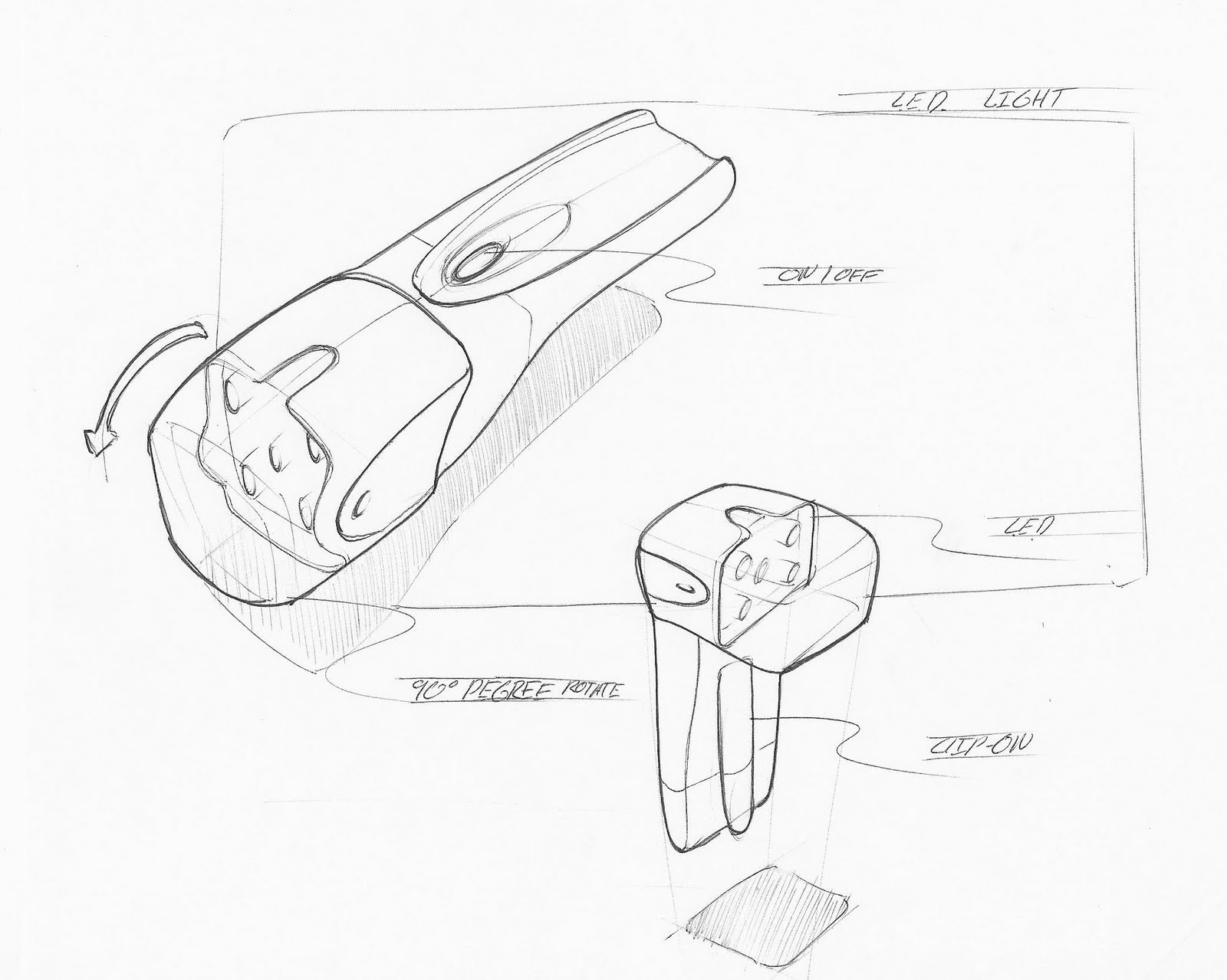 My sketch journal: flash light