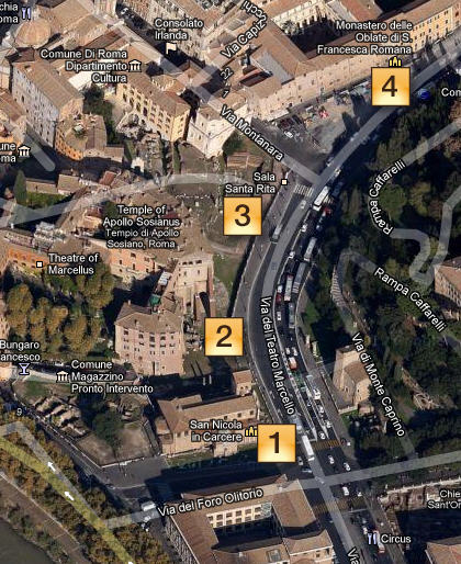 Ladee's Travels: Rome, Italy - San Nicola in Carcere and Theater of ...