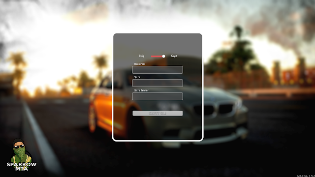 MTA SA Modern Login Panel Scripti