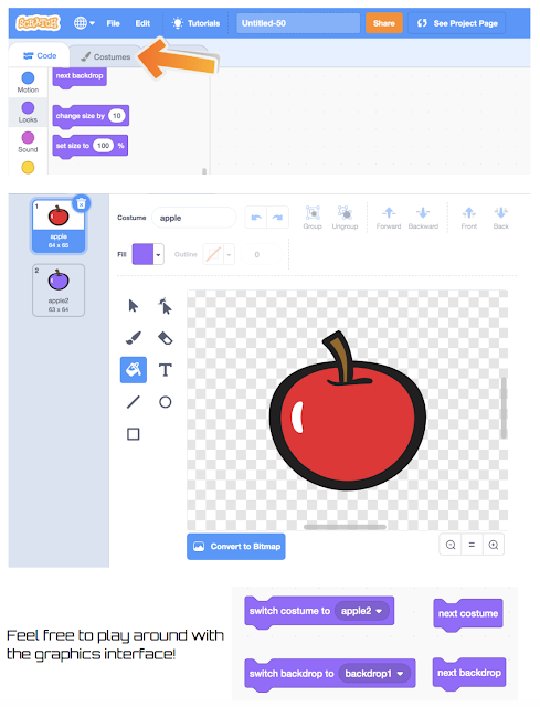 MakeTheBrainHappy: The Sprite and the Stage in Scratch