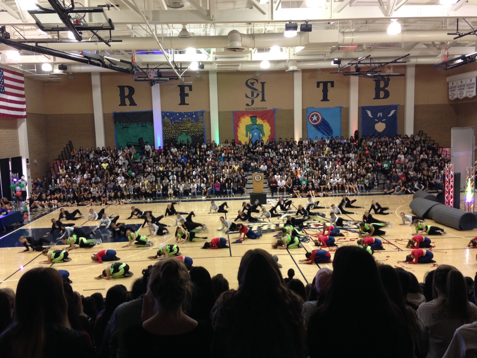 The Cinnamon Note: Superhero-themed Pep Rally