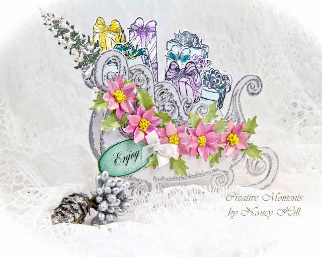 Creative Moments by Nancy Hill: Christmas Sled Card